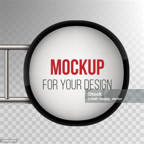 크리에이 티브 벡터 일러스트 레이 션 매달려 거리 표지판의 조명된 라이트 투명 한 배경에 고립 탑재 아트 디자인 3d 현실 빈 빈 이랑 템플릿입니다 개념 그래픽 요소 0명에