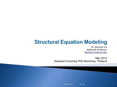 PPT Structural Equation Modeling PowerPoint Presentation Free Download ID 2188269