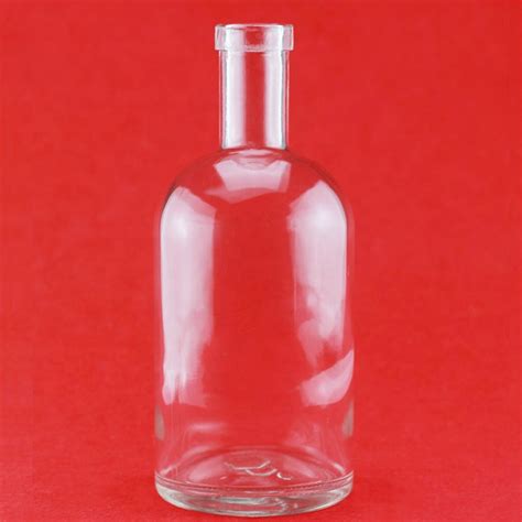 Round Glass Codka Bottle 500ml Fat Vodka Bottle Manufacturer High Quality Round Glass Codka