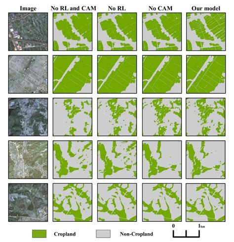 Cropland Extraction Results Of The Comparison Of Different Modules No Download Scientific