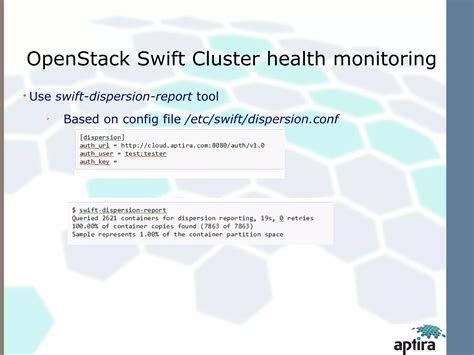 open stack swift architecture and monitoring ppt