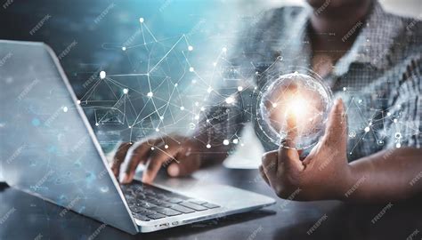 Premium Ai Image Digital Technology Global Internet Network Connection Big Data Digital