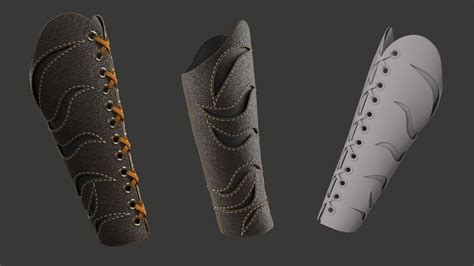 Artstation 10 Medieval Braces Marvelous Designer Clo3d Obj Fbx Game Assets