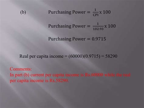 uses of consumer price index number ppt