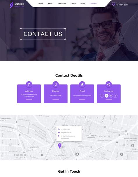 Syntax Consulting Services Html Template Site Templates Ft