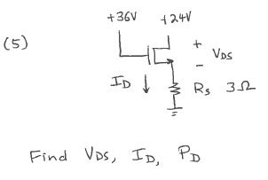 Solved Find VDS I D P D Chegg Com
