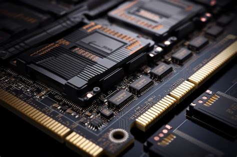 Exploring The Intricacies Of Modern Black Silver Motherboard Empty Ram