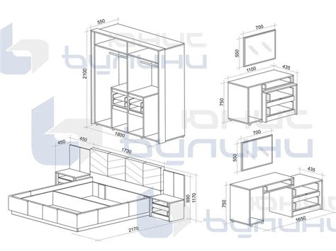 Спален комплект Дубай за матрак 160/200