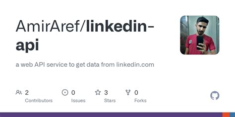 github amiraref linkedin api a web api service to get data from