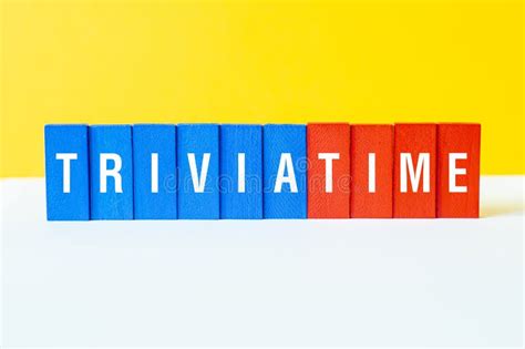 Trivia Time Word Concept On Building Blocks Text Stock Image Image