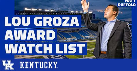 Matt Ruffolo On Lou Groza Award Watch List Uk Athletics