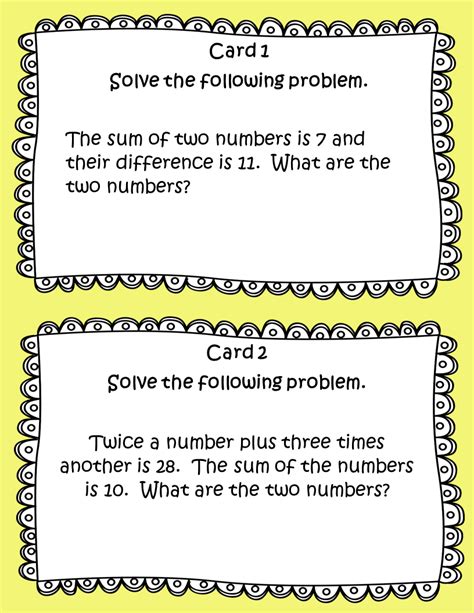 Linear Systems Word Problems With Examples Absolute Algebra
