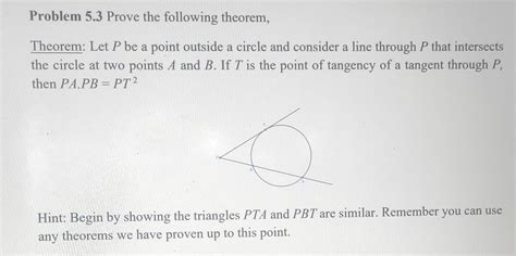 Solved Problem 5 3 Prove The Following Theorem Theorem Let Chegg Com