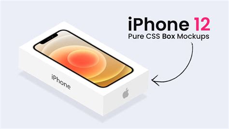 Single Element CSS IPhone Box Mockup IPhone Box Mockup Using Html CSS Only YouTube