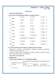 CPE Level Worksheets