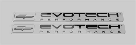 Evotech Performance Logo Sticker White Evotech Performance
