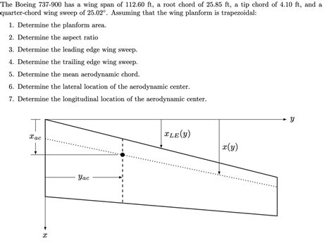 Solved The Boeing 737 900 ﻿has A Wing Span Of 11260ft ﻿a