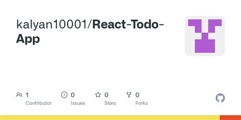 github kalyan10001 react todo app