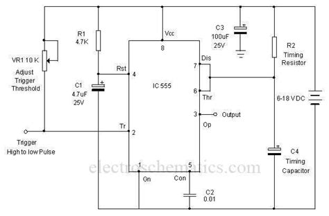 555 Capacitance Tester Circuit Diagram