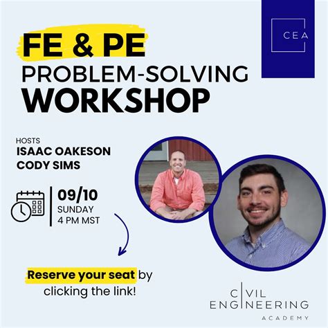 our next live problem solving workshop is this sunday at 4 pm mst if
