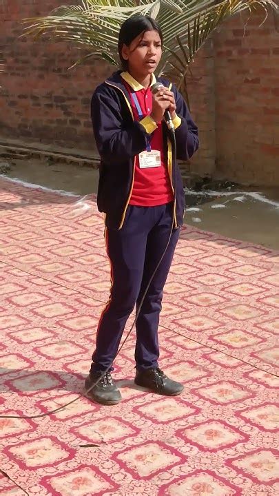 Speach Delivered By The Student Of Class 8 Youtube