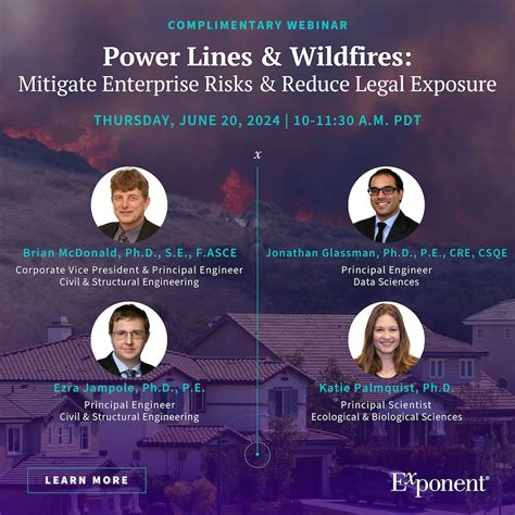 Exponent On Linkedin Exponent Event Wildfires Utilities