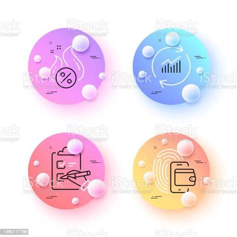 지갑 체크리스트 및 업데이트 데이터 최소 라인 아이콘 웹 응용 프로그램 인쇄용 벡터 3차원 형태에 대한 스톡 벡터 아트 및 기타 이미지 3차원 형태 건강관리와 의술