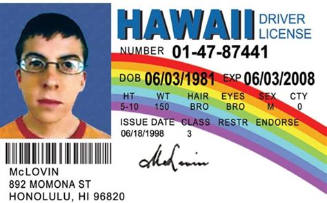 Mclovin Id Gag T Shirt Etsy