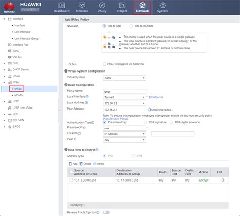Web Example For Configuring An Ipsec Over Gre Tunnel