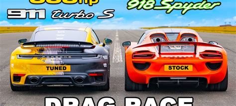 888hp Porsche 911 Turbo S V 887hp Porsche 918 Spyder