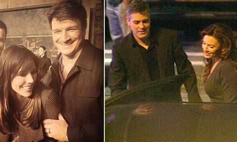 Castle Star Nathan Fillions New Main Squeeze Is George Clooneys Ex