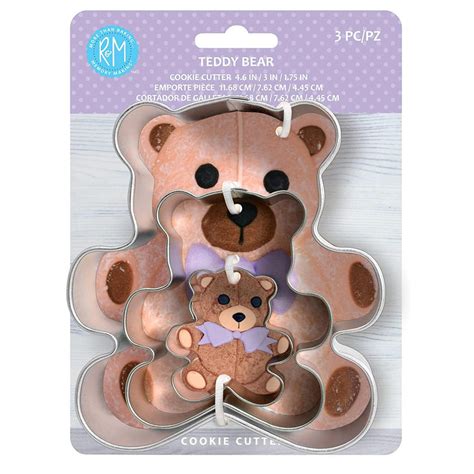 Cookie Cutters Teddy Bear Nested Set 3 Piece The Gourmet Warehouse