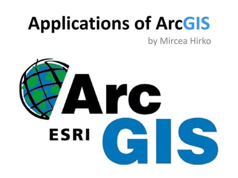 Arc Gis Introduction Ppt