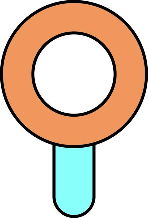 Illustration Of Cyan And Orange Magnifying Glass Icon 24194612 Vector Art At Vecteezy