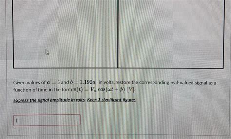 solved problem 1 a radio frequency voltage signal with a