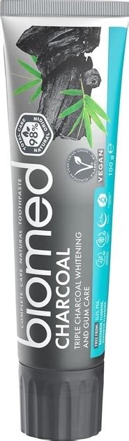 Зубная паста Biomed Charcoal тройная система отбеливания и уход, 100 г ...