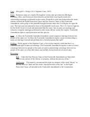 POLS 382 Obergefell V Hodges Pdf Case Obergefell V Hodges U S Supreme Court 2015 Facts