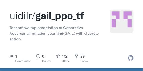 Github Uidilrgailppotf Tensorflow Implementation Of Generative Adversarial Imitation