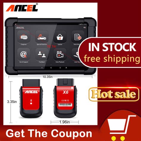 【cod】ancel x6 obd2 scanner full system scan with abs oil epb dpf bms
