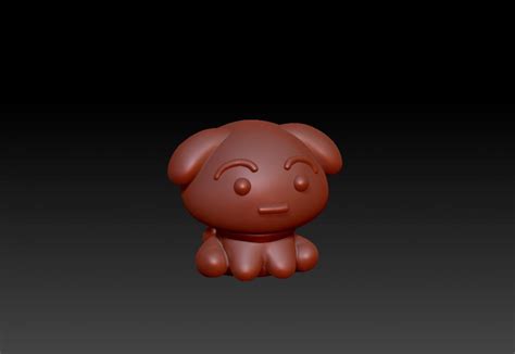 蜡笔小新 可爱小白 23d打印模型 蜡笔小新 可爱小白 23d打印模型stl下载 卡通3d打印模型 Enjoying3d打印模型网