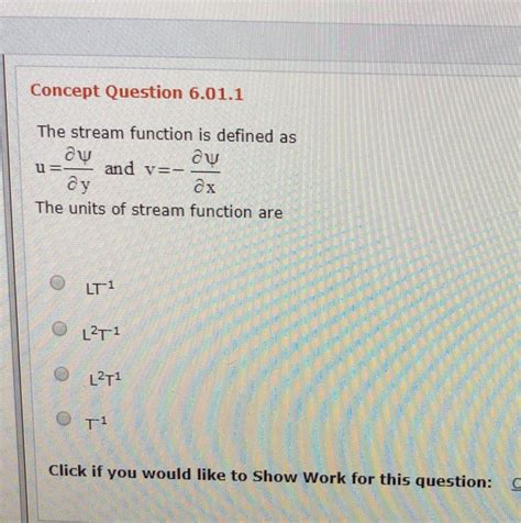 solved concept question 6 01 1 the stream function is