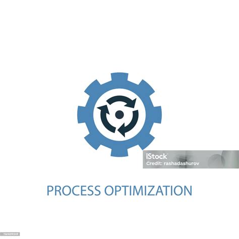 Process Optimization Concept 2 Colored Icon Simple Blue Element Illustration Process
