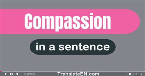 Compassion In A Sentence