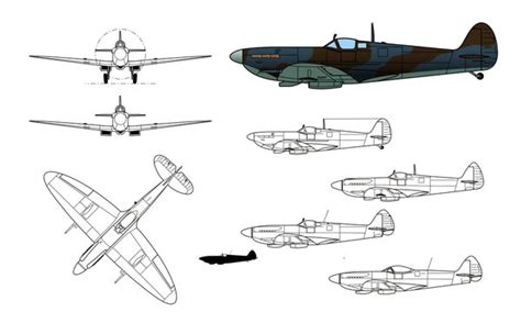 Spitfire 3 View Drawing