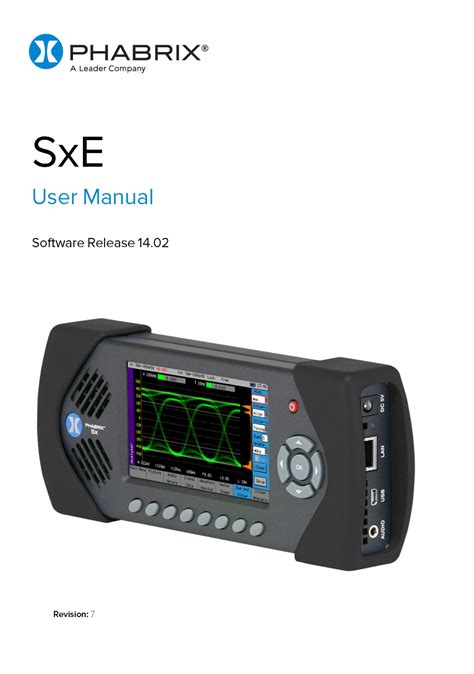 Product Quick Start Guide PHABRIX