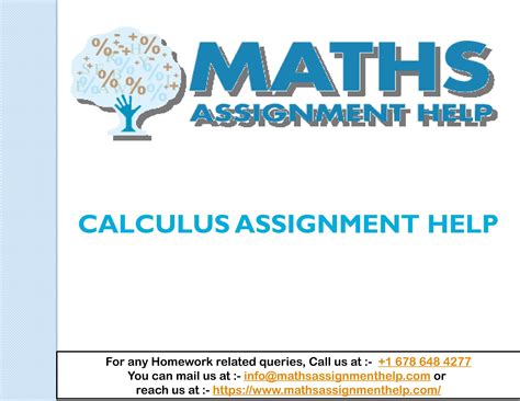 Calculus Assignment Help By Maths Assignment Help Issuu