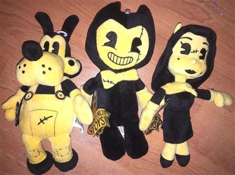 Bendy And The Ink Machine Yellow Plush Set Bendy Alice Angel Boris