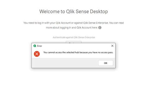 Qlik Sense Desktop Error You Cant Access The Se Qlik Community