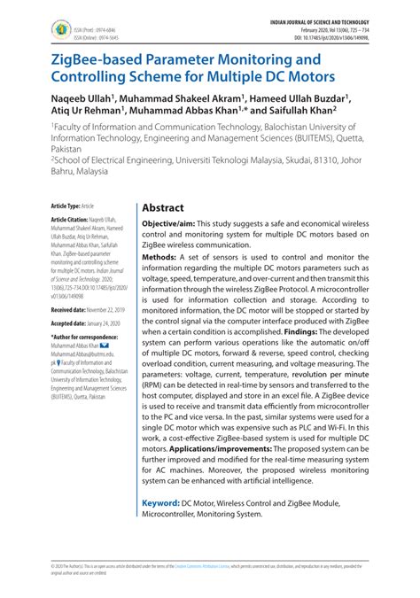 Pdf Zigbee Based Parameter Monitoring And Controlling Scheme For