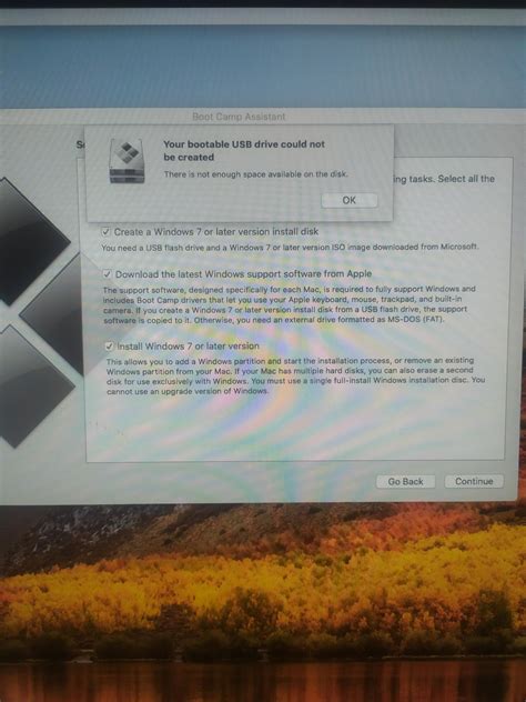 Your Bootable USB Drive Could Not Be Created HELP R Bootcamp